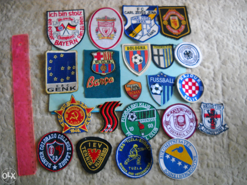 Amblem - amblemi sportski - lot 21 komad - Sportski pehari i oznake ...