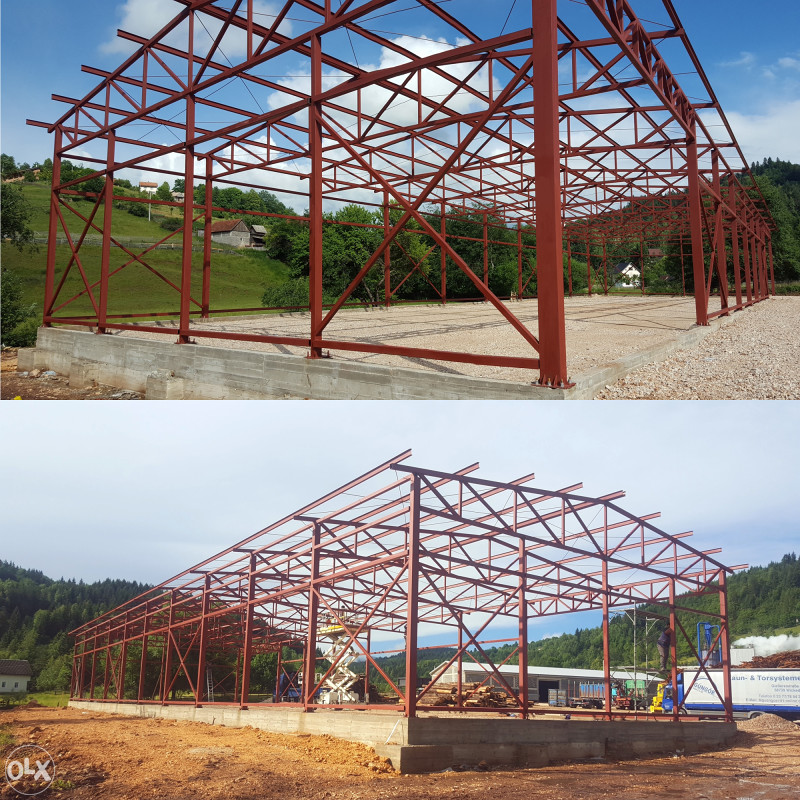MONTAZNA HALA čelične metalne konstrukcije Z PROFILI - Ostalo - OLX.ba