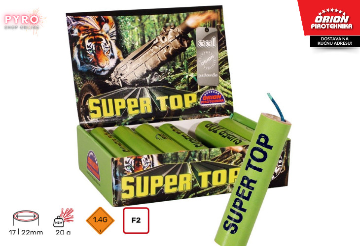 Petarda; SUPER TOP; Razred II; Orion Pirotehnika - Pirotehnika - OLX.ba