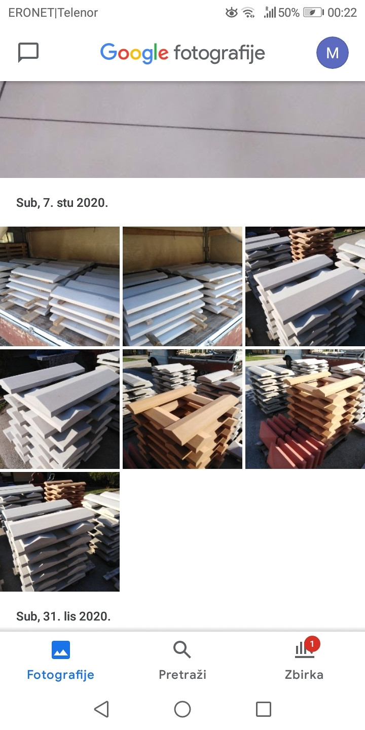 Blok ukrasni, kape, okapnice - Betonska galanterija - OLX.ba