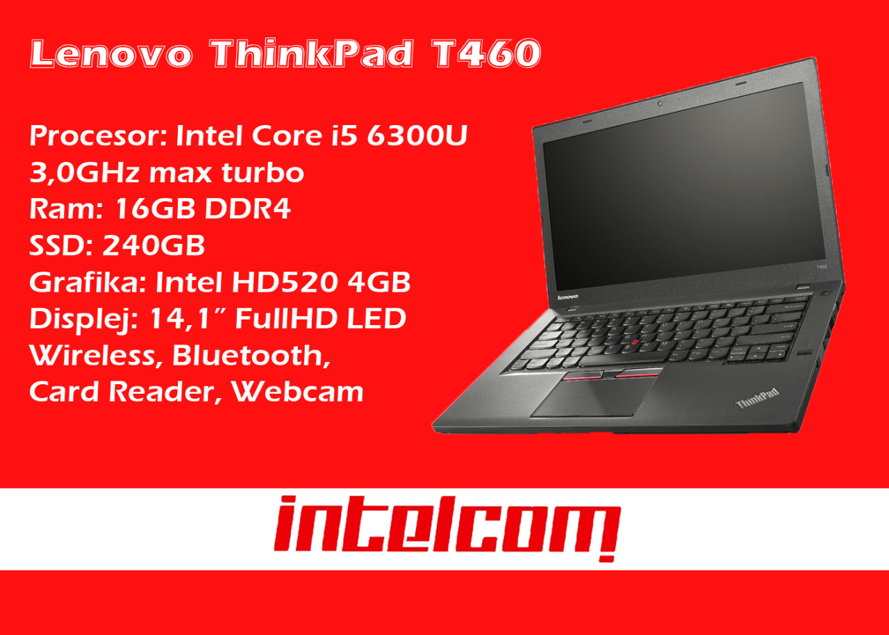 Lenovo ThinkPad T460 Core i5 6th gen. - Laptopi - OLX.ba