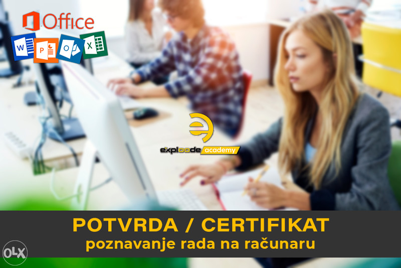 Potvrda o poznavanju rada na računaru Certifikat - Edukacija i ...