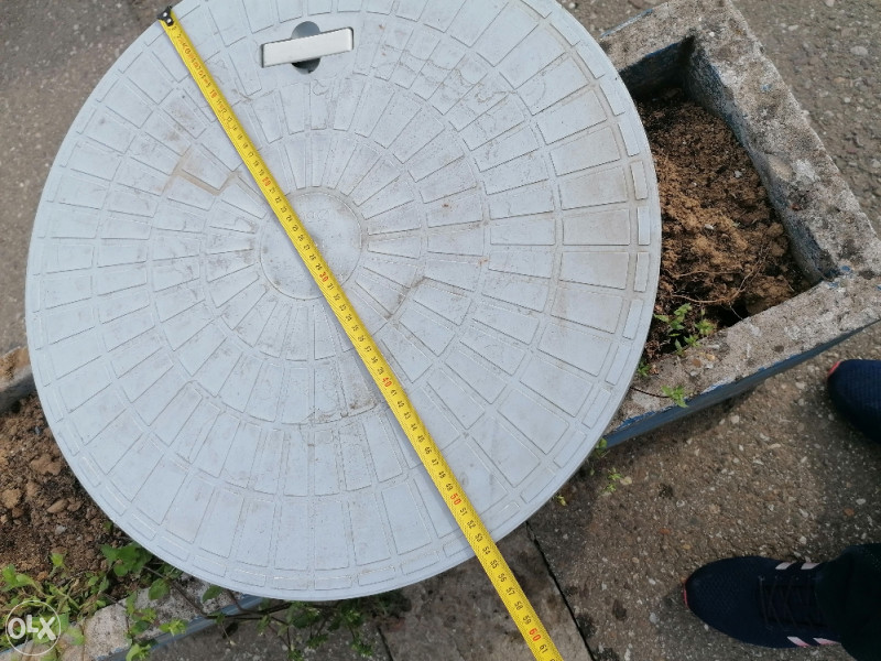 Poklopac PVC FI 600 plastični za šaht sa okvirom 15kn - Vodoinstalacije ...