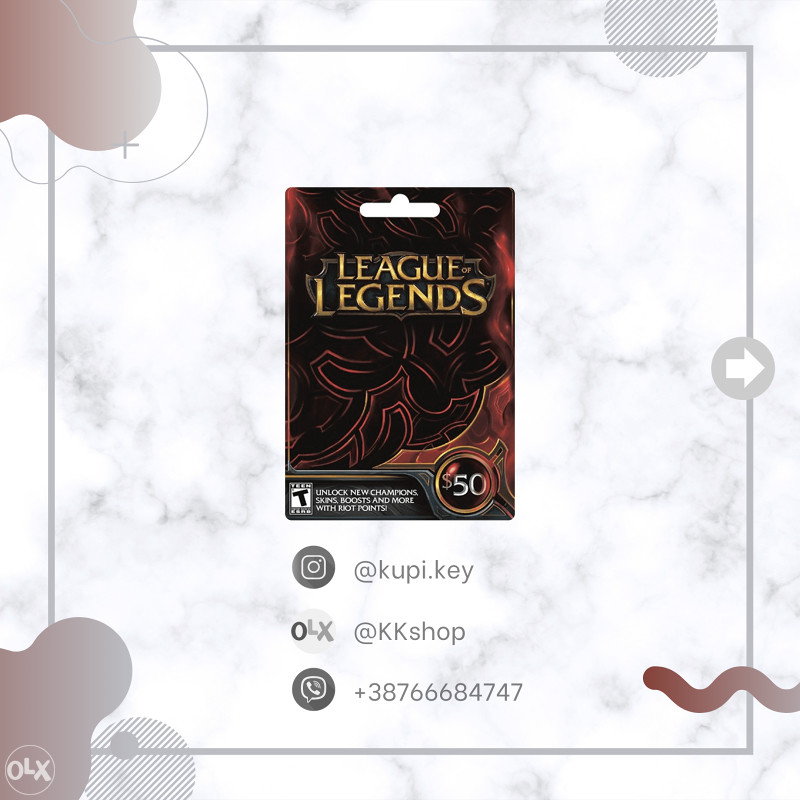 League of Legends / LOL RP - Riot Points - Ostalo - OLX.ba
