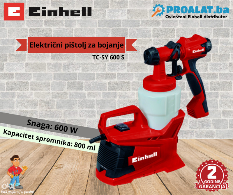 EINHELL Električni pištolj za bojanje TC-SY 600 S - Šprice za farbanje - OLX.ba