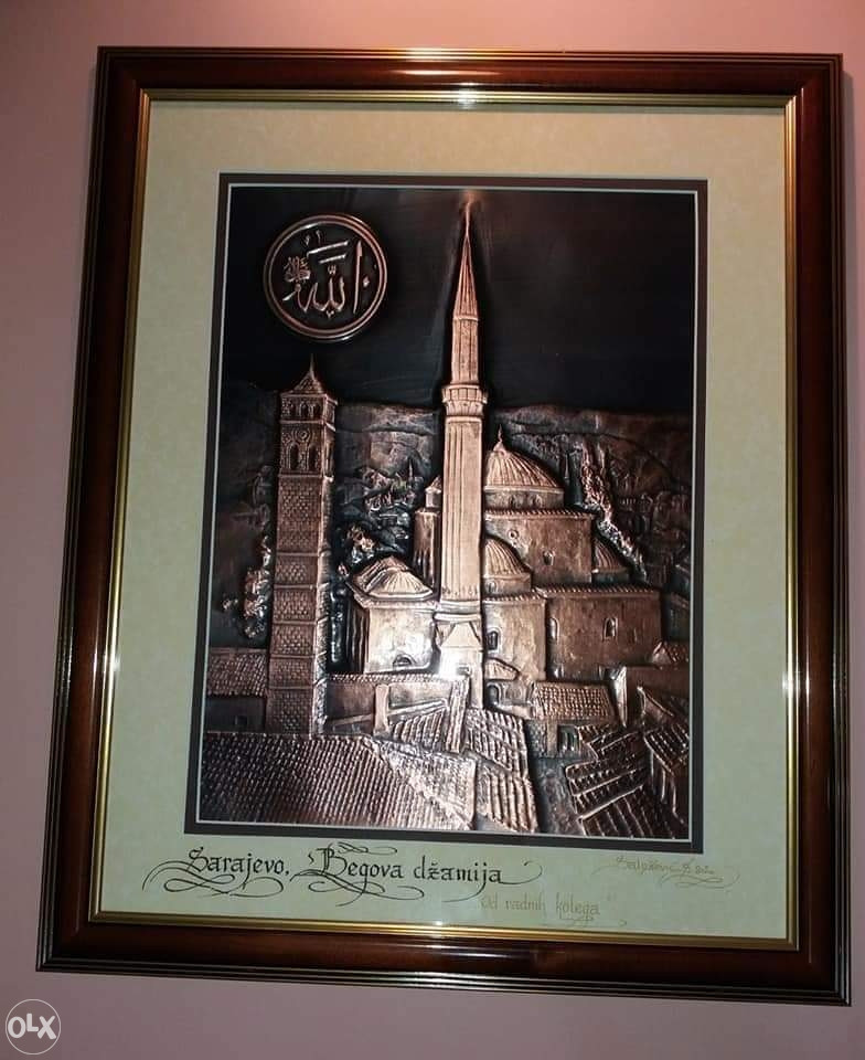Sarajevo - Bakrorez zidna slika - Umjetničke slike - OLX.ba
