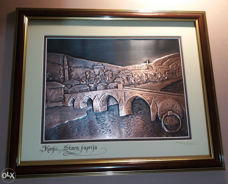 Sarajevo - Bakrorez zidna slika - Umjetničke slike - OLX.ba