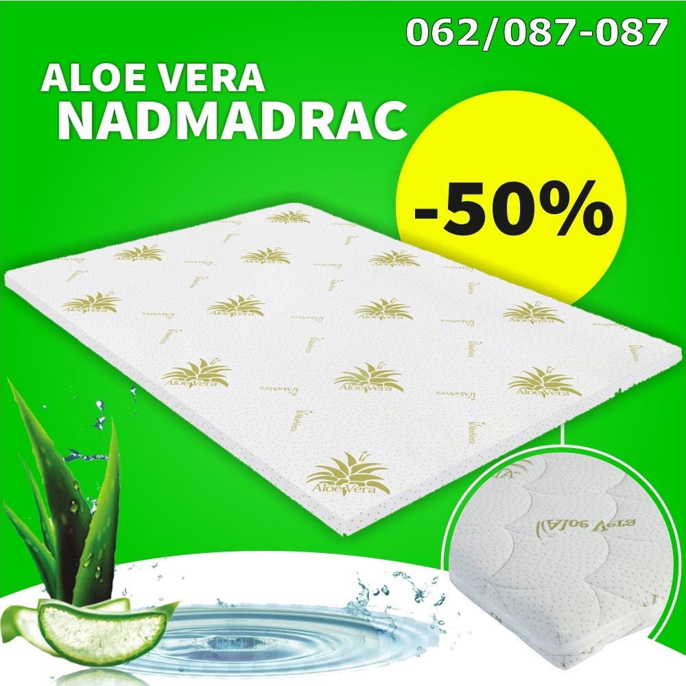 Nadmadrac memory pjena aloe vera za madrac + navlaka - Madraci - OLX.ba