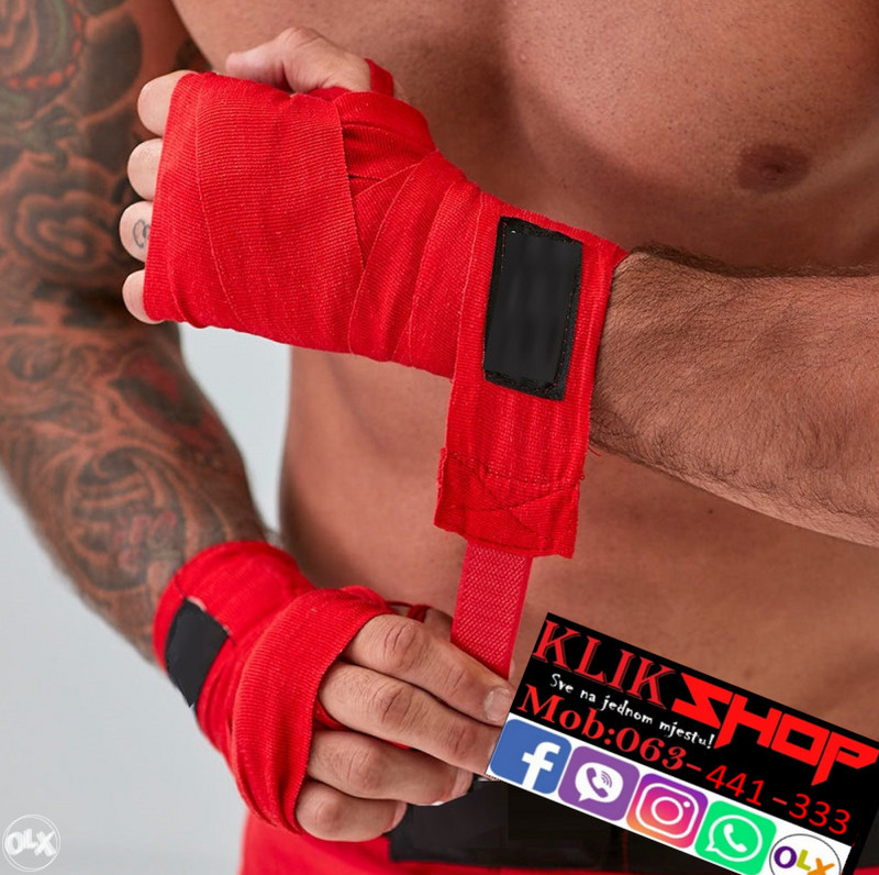Bandaže Zavoji Ruke 3m Hand wrap Boks Bandažeri 3 m box - Suspenzori ...