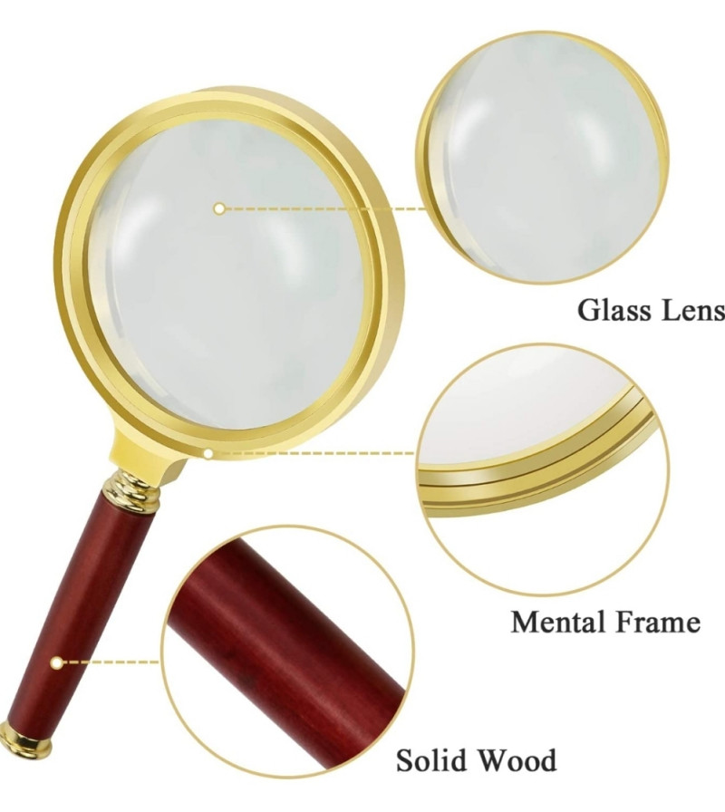 Povećalo, 10 x uvećavajuće staklo, 100 mm dijametar - Lupe/povećala ...