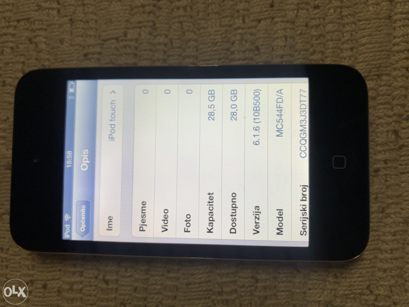 Apple IPod 4. gen. 32 GB i cover - Video iPod i mp3 playeri - OLX.ba