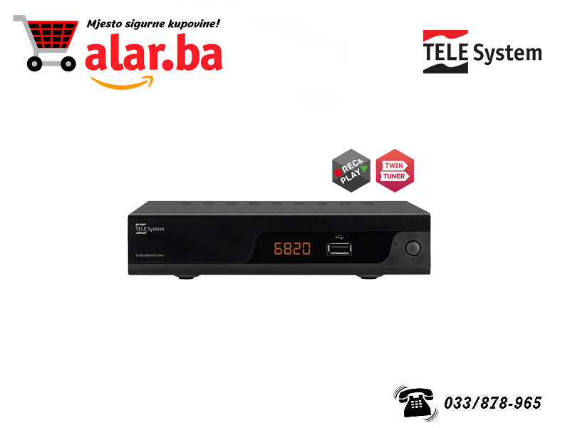 Prijemnik zemaljski resiver Twin DVB-T/T2 TS6820T2 Twin - Resiveri / Prijemnici - OLX.ba