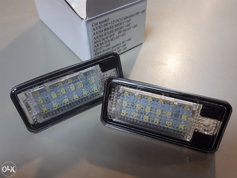Audi A4 A3 Led sijalice tablice (CANBUS) - Svjetla tablica - OLX.ba