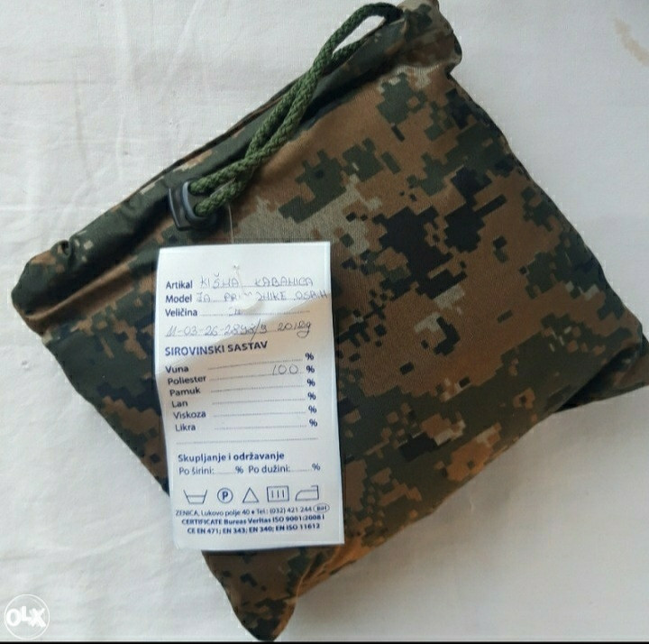 Pelerina maskirna-kišna kabanica OS BiH,ORIGINAL - Vojna oprema - OLX.ba