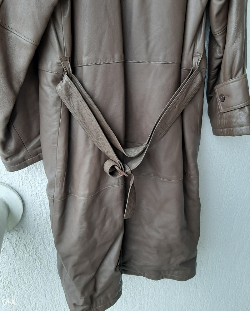 NOVO MUSKI KOZNI KAPUT Nandini collection - Jakne kaputi i mantili - OLX.ba