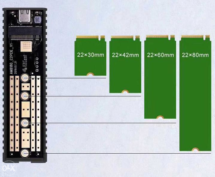 Adapter kuciste konverter sa M.2 M2 NVMe diska na USB - Adapteri - OLX.ba