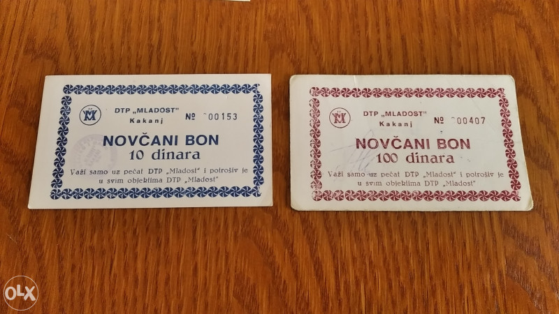 Bon Bonovi Razni Za Obrok, Abonentski, Novcani - Bonovi - OLX.ba