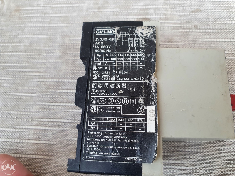 Sklopka kontaktor elektromotorna zastita Telemecanique - Ind. sklopke i prekidači - OLX.ba