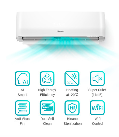 Hisense 18-ka INVERTER -20 A++ WiFi Expert Smart klima - Klima uređaji ...