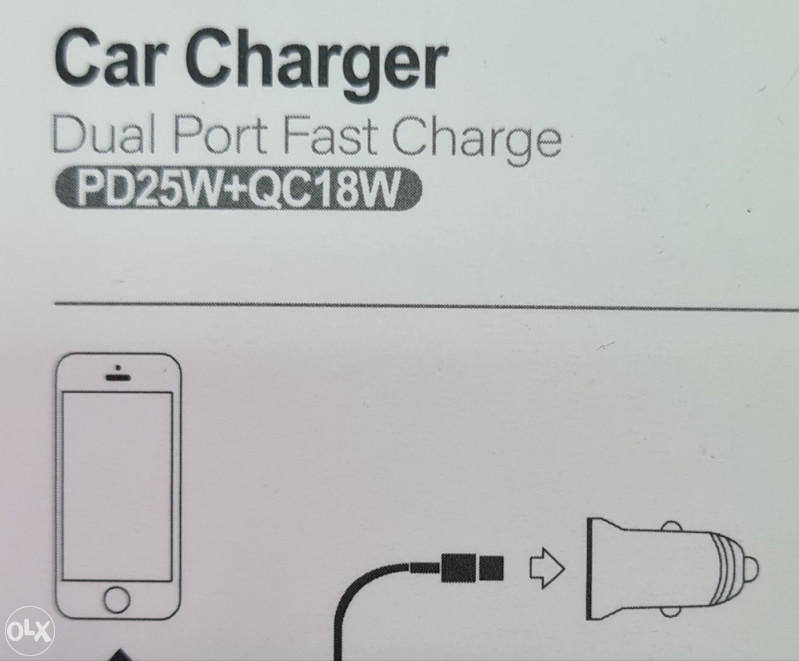 Auto punjac (glava-adapter) 25W type-c i type- A - Punjači - OLX.ba