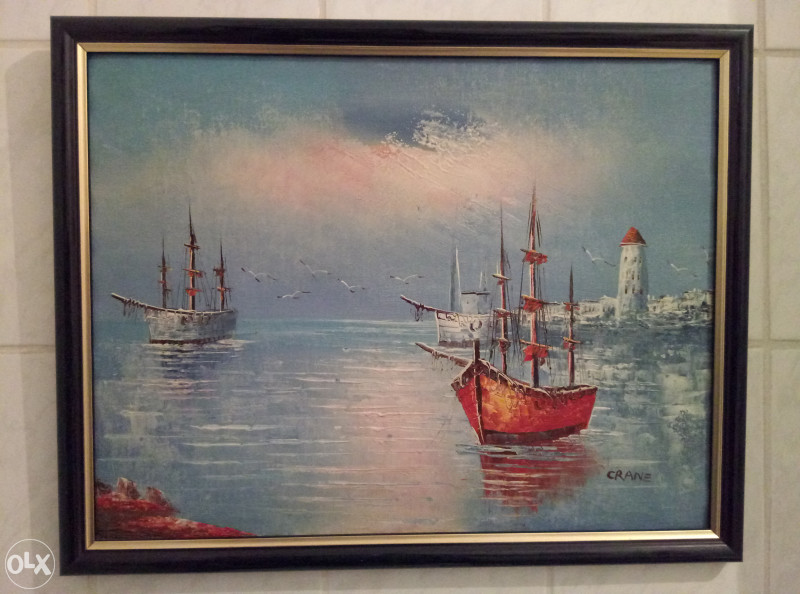 Umjetnička slika - Jedrenjak - Umjetničke slike - OLX.ba