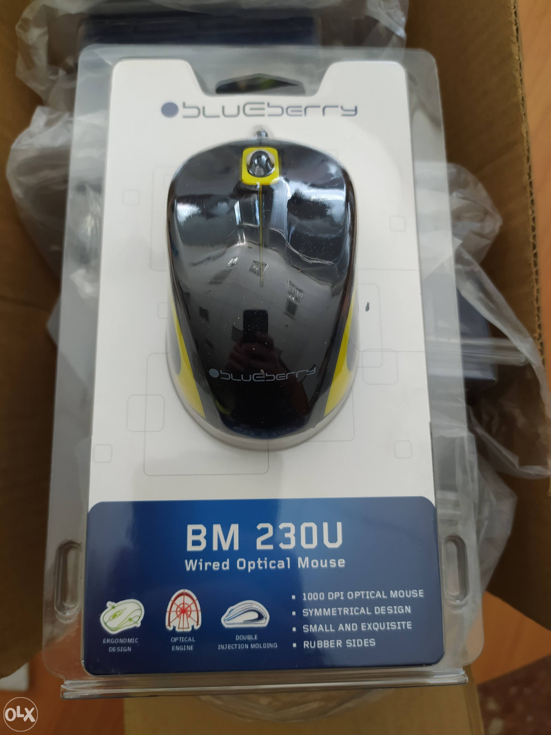 Miš za PC Blueberry BM 230U USB crno žuti - Miševi - OLX.ba