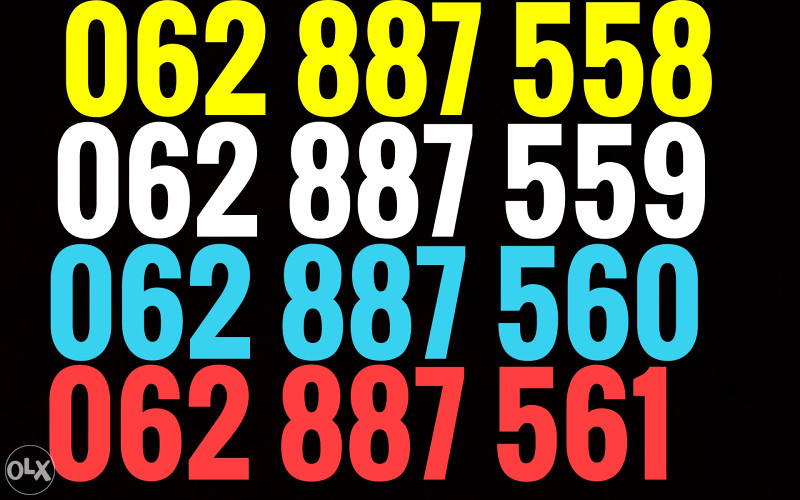 Ultra broj / 4 broja / 062 887 - 558, 559, 560, 561 - SIM kartice - OLX.ba