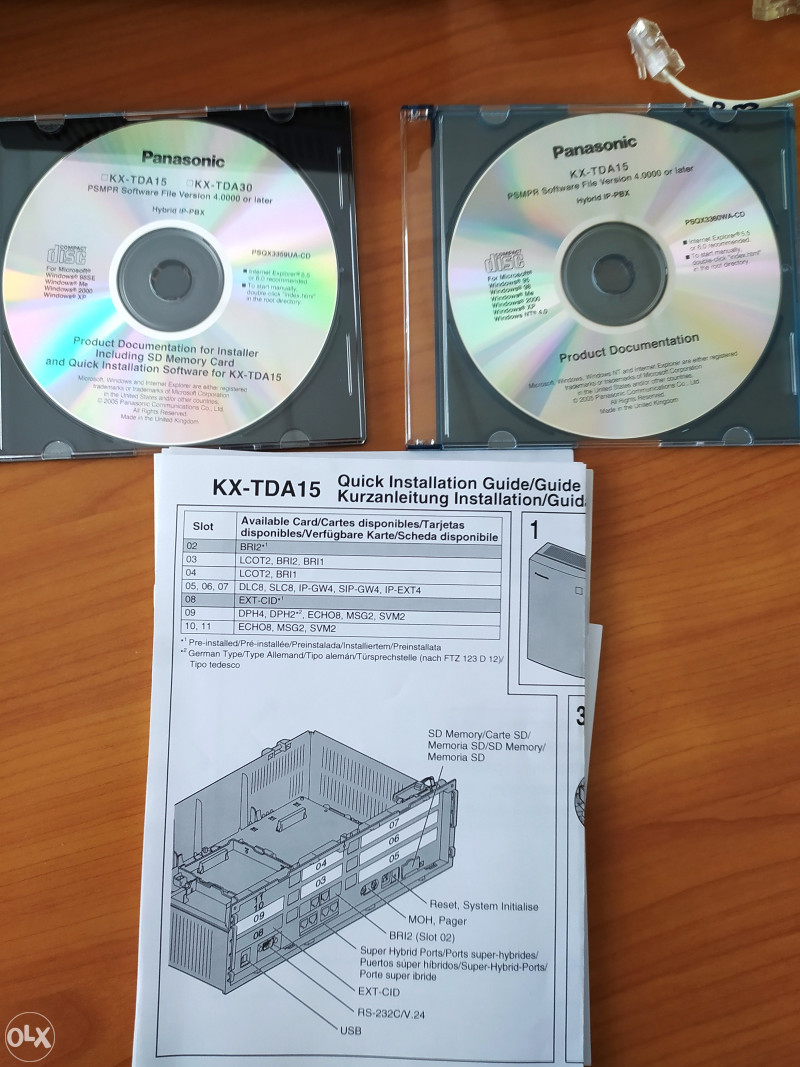 Panasonic KX-TDA15 tel centrala KX-T7630 sistemski tel - Telefonske ...
