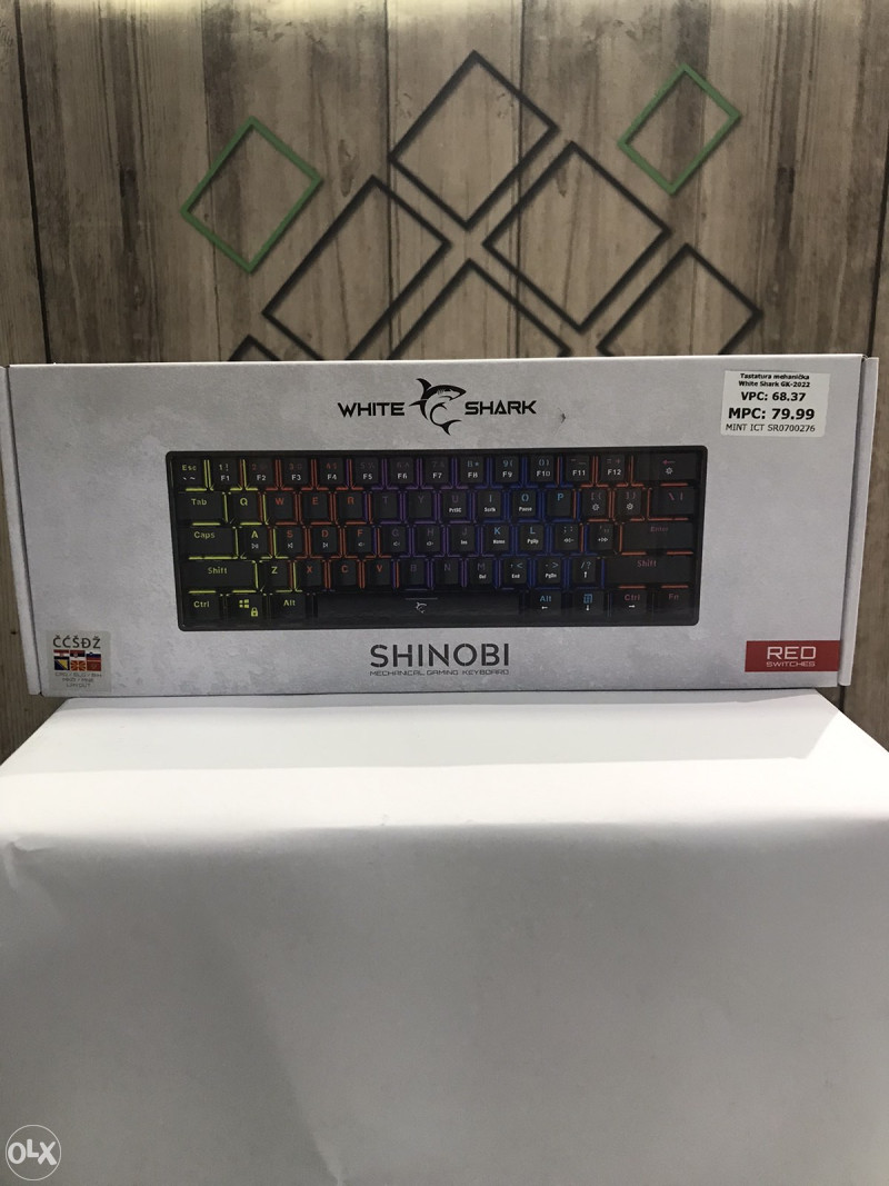 Tastatura White Shark GK-2022 SHINOBI Black/White - Tastature - OLX.ba