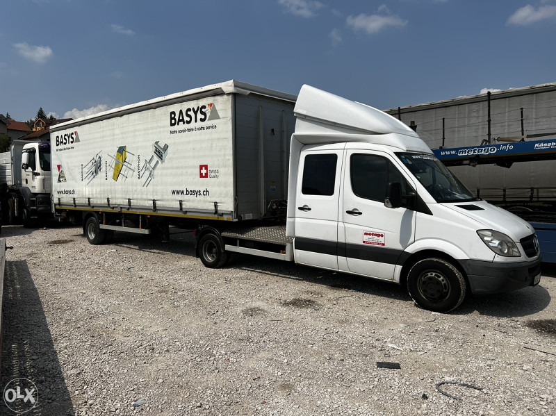 Mercedes Sprinter 519 cdi, mini šleper tegljač sa prikolicom - Teretna ...