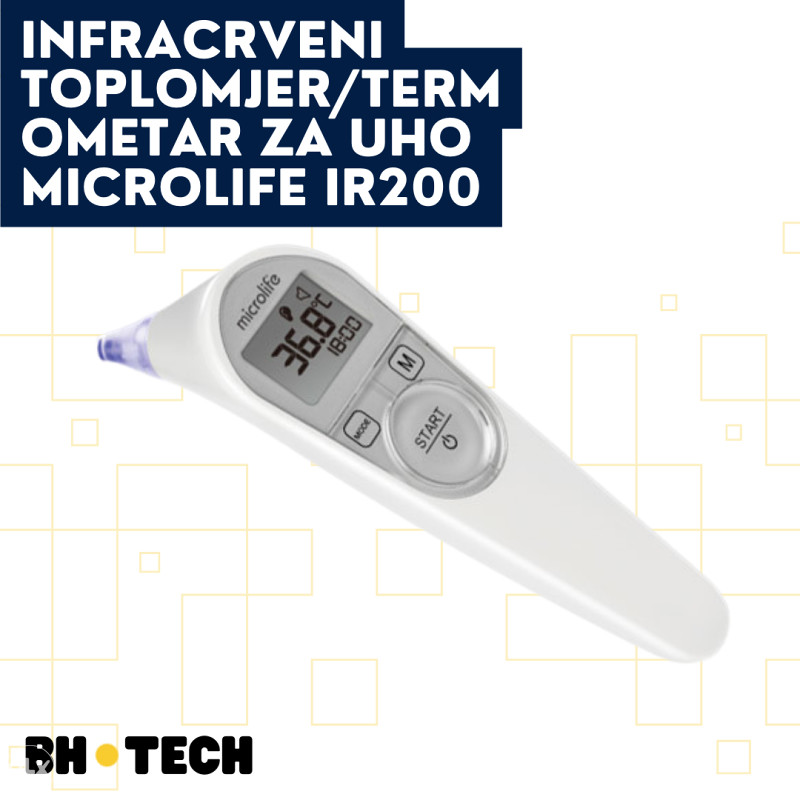Infracrveni toplomjer/termometar za uho Microlife IR200 - Termometri ...