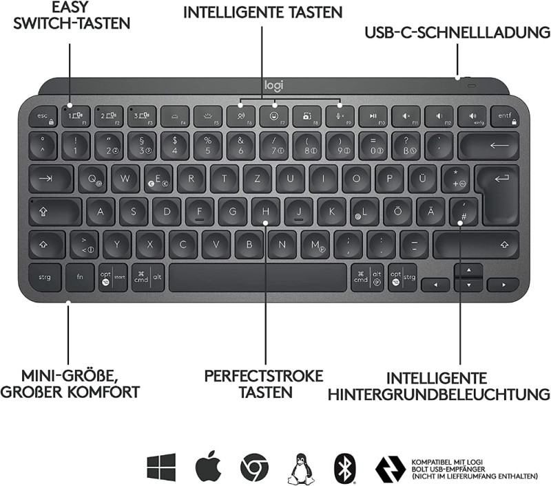 Logitech MX Keys Mini-Wireless Tastatura,German Layout - Tastature - OLX.ba