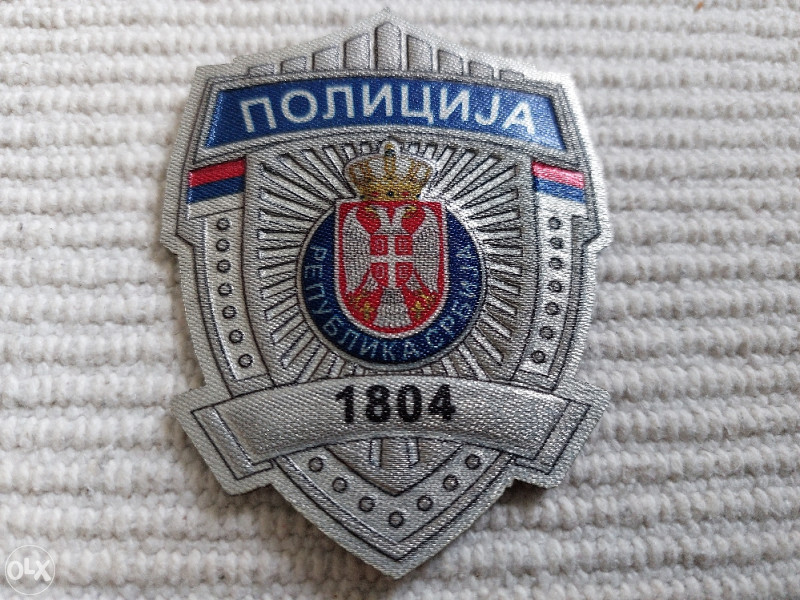 PLASTIFICIRANA OZNAKA POLICIJE SRBIJE NA ČIČAK - Vojne i policijske ...