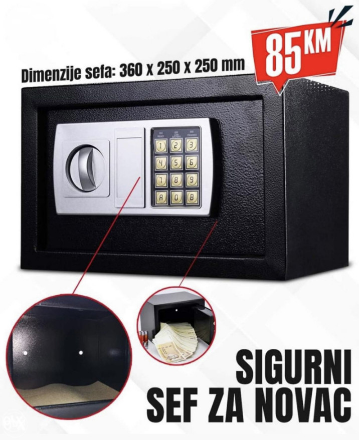 Elektronski sef- trezor za novac i oružje - Sefovi - OLX.ba