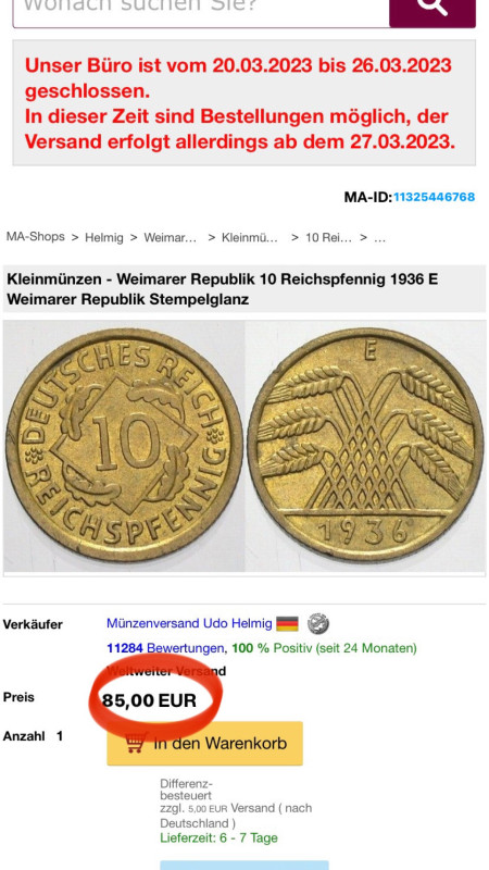 WW2 Hitler - kovanica 10 reichspfennig - Kovanice - OLX.ba