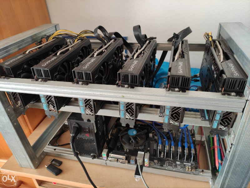 Mining rig 6x 5700 XT SAPPHIRE 8gb - Mining rigovi - OLX.ba