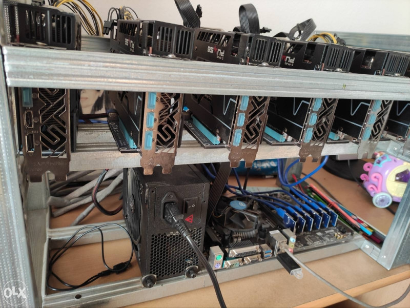 Mining rig 6x 5700 XT SAPPHIRE 8gb - Mining rigovi - OLX.ba