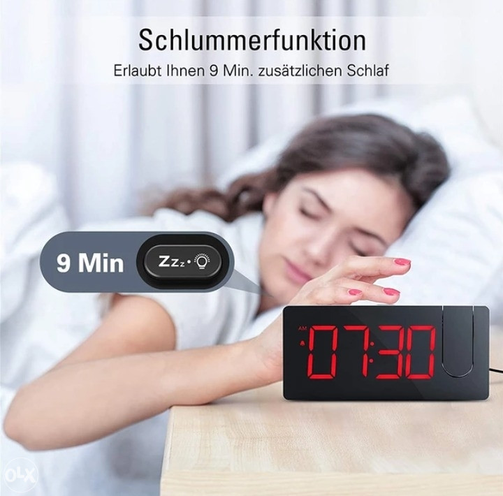 Digitalni sat sa led projekcijom usb/punjač - Zidni i Stoni Satovi - OLX.ba