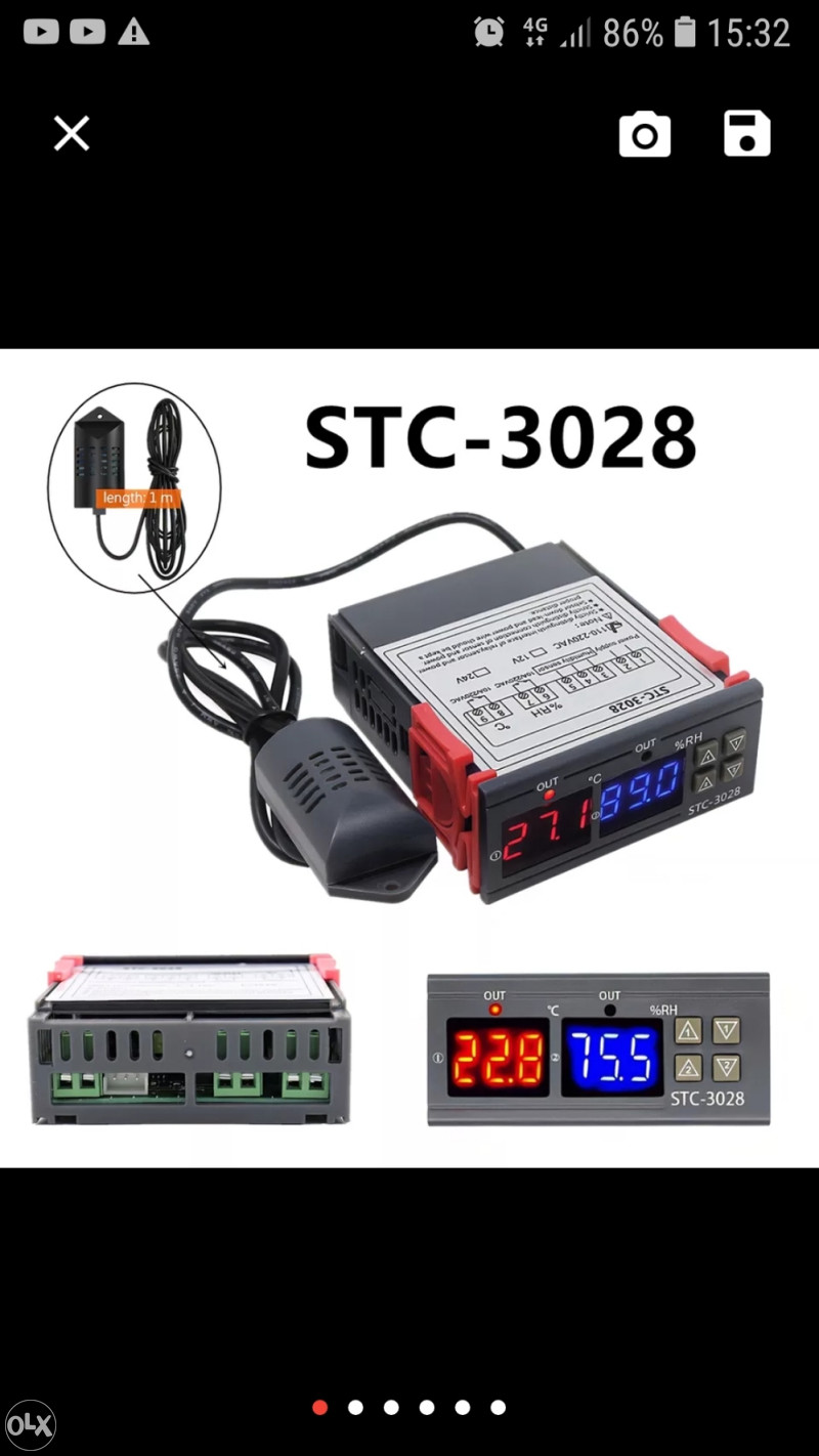Dvostruki digitalni termostat i higrostat STC 3028 - Termostati - OLX.ba