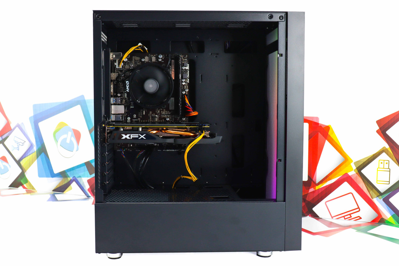 Gaming PC Armor V715-02; R5 5500; RX 570; 240GB DOPER - Desktop ...