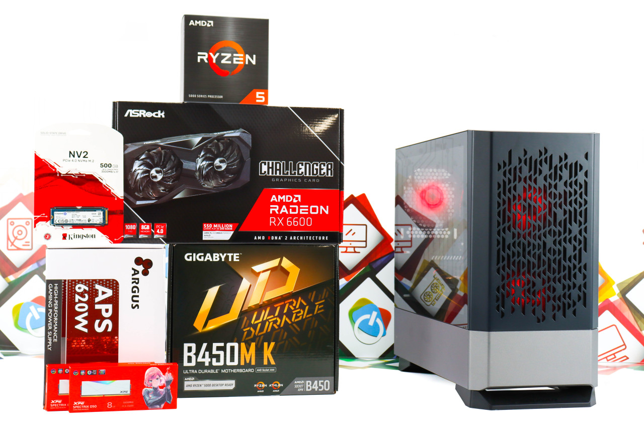 Gaming PC Cougar MG140-01 R5 5500 RX 6600 500GB DOPER - Desktop Računari - OLX.ba