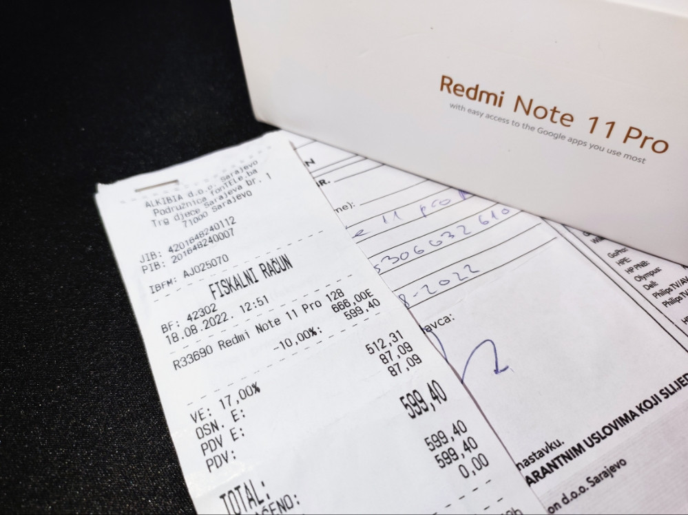 Xiaomi Redmi Note 11 Pro 6/128GB garancija 2 god !!! - Mobiteli - OLX.ba