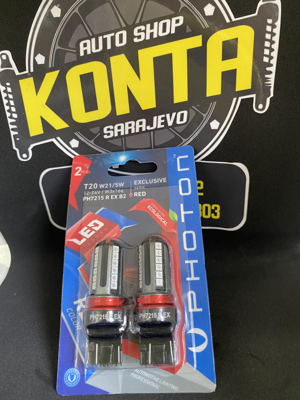 T20 W21/5W LED SIJALICE CRVENE PHOTON - Sijalice - OLX.ba