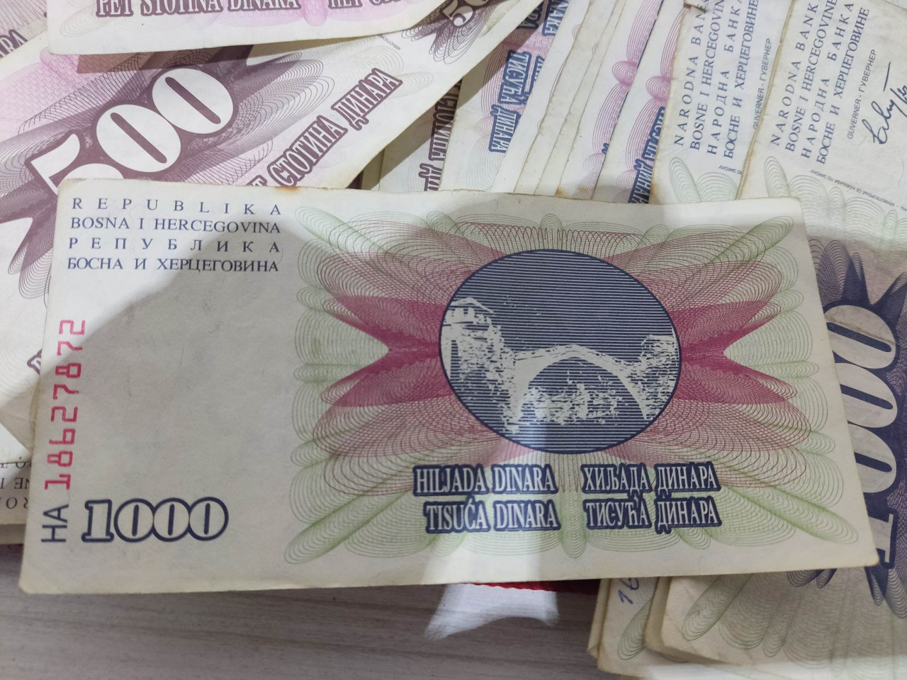 Stari novac - Bosanski Dinar 1992 (27 komada) - Novčanice - OLX.ba
