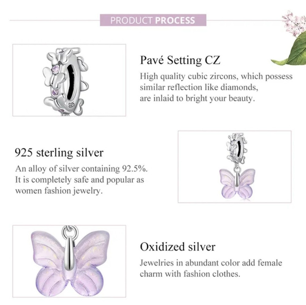 Privjesci ZA Pandora Narukvice Srebro 925 Leptir - Privjesci - OLX.ba