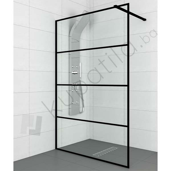 Tuš Kabina Walk In 1000x2000 Crna CONCEPT MONTE - Tuš kabine - OLX.ba