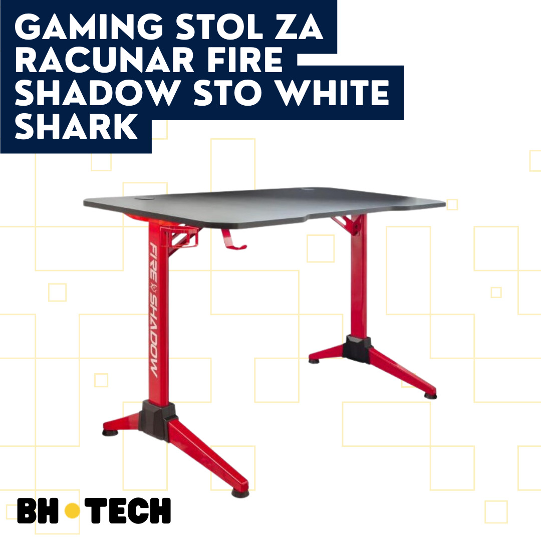 GAMING STOL ZA RACUNAR FIRE SHADOW STO WHITE SHARK - Oprema za gamere ...