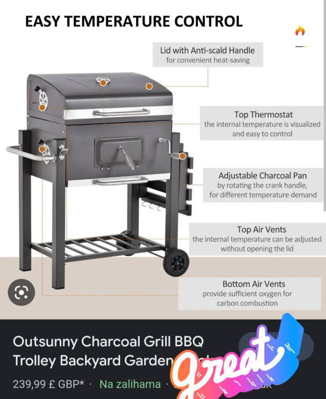 Vrhunski americki rostilj - Roštilji i ražnjevi - OLX.ba