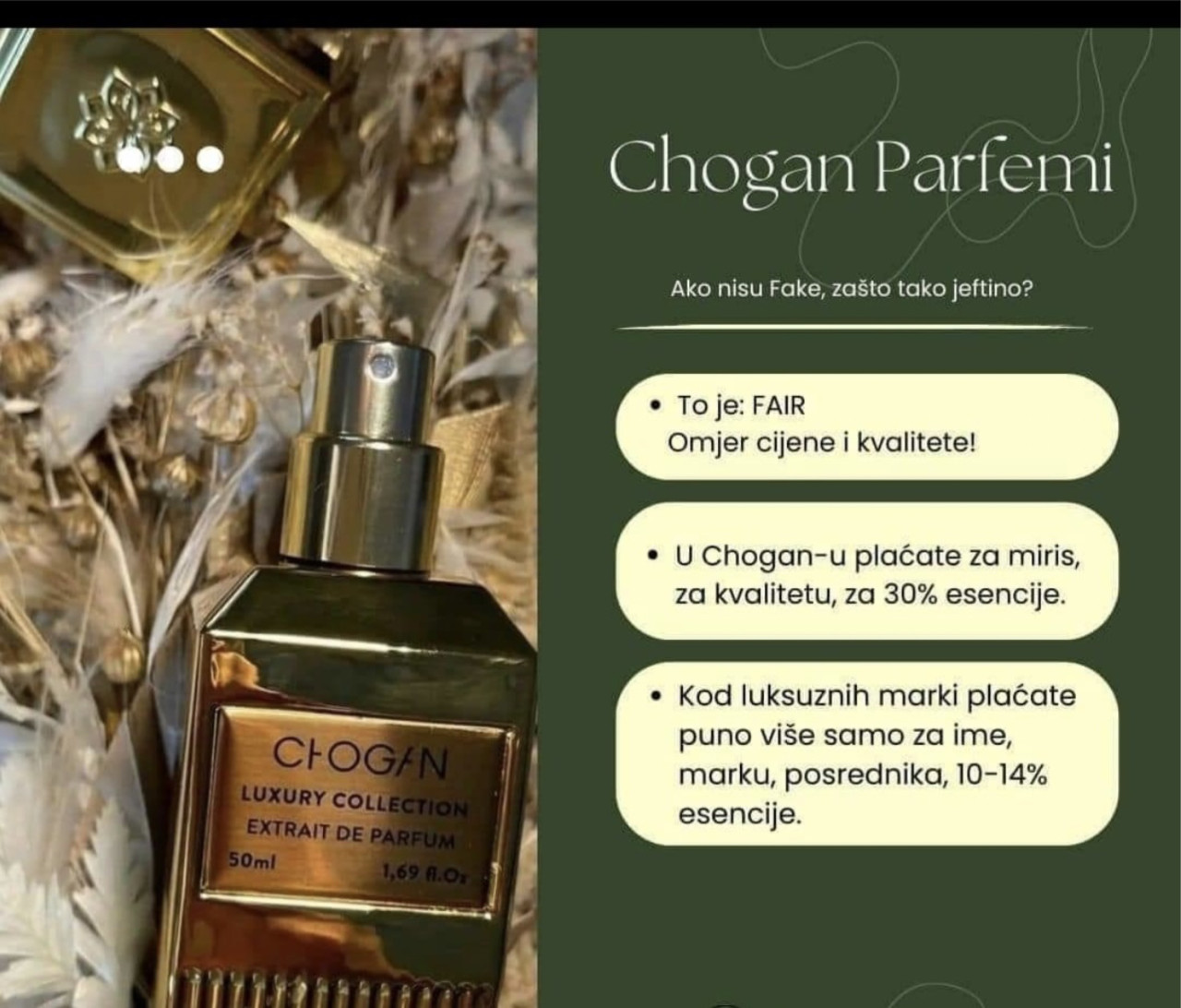 Chogan Parfemi - Unisex - OLX.ba