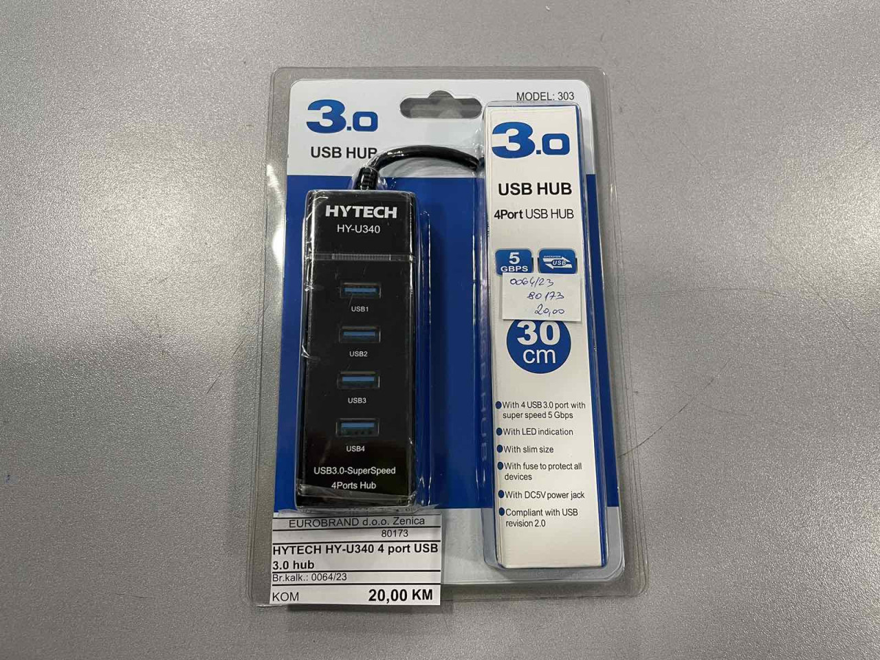 USB HUB 3.0 4Port HYTECH HY-U340 - HUB/Razdjelnici - OLX.ba